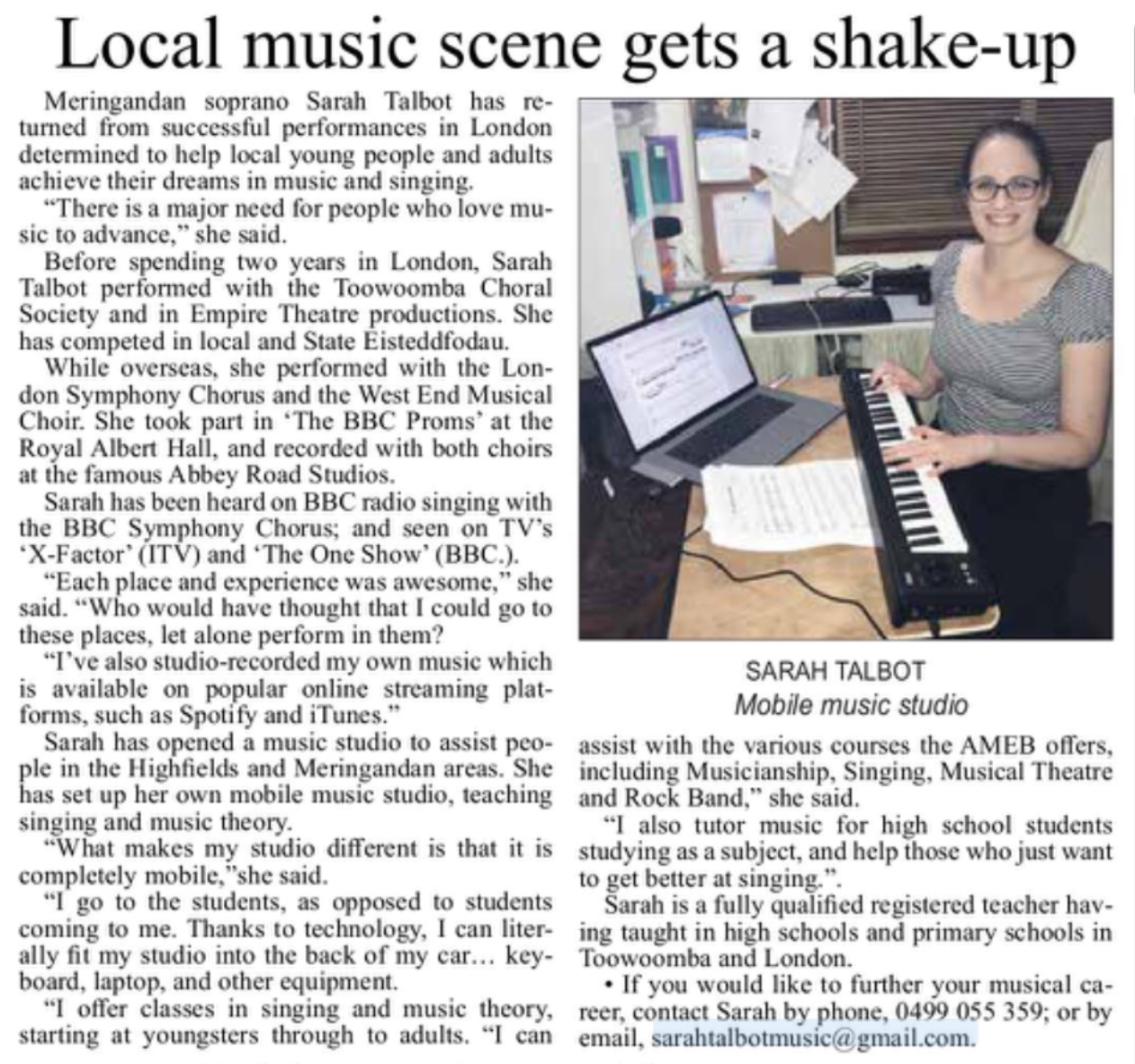 Studio Start-up. – Sarah Talbot